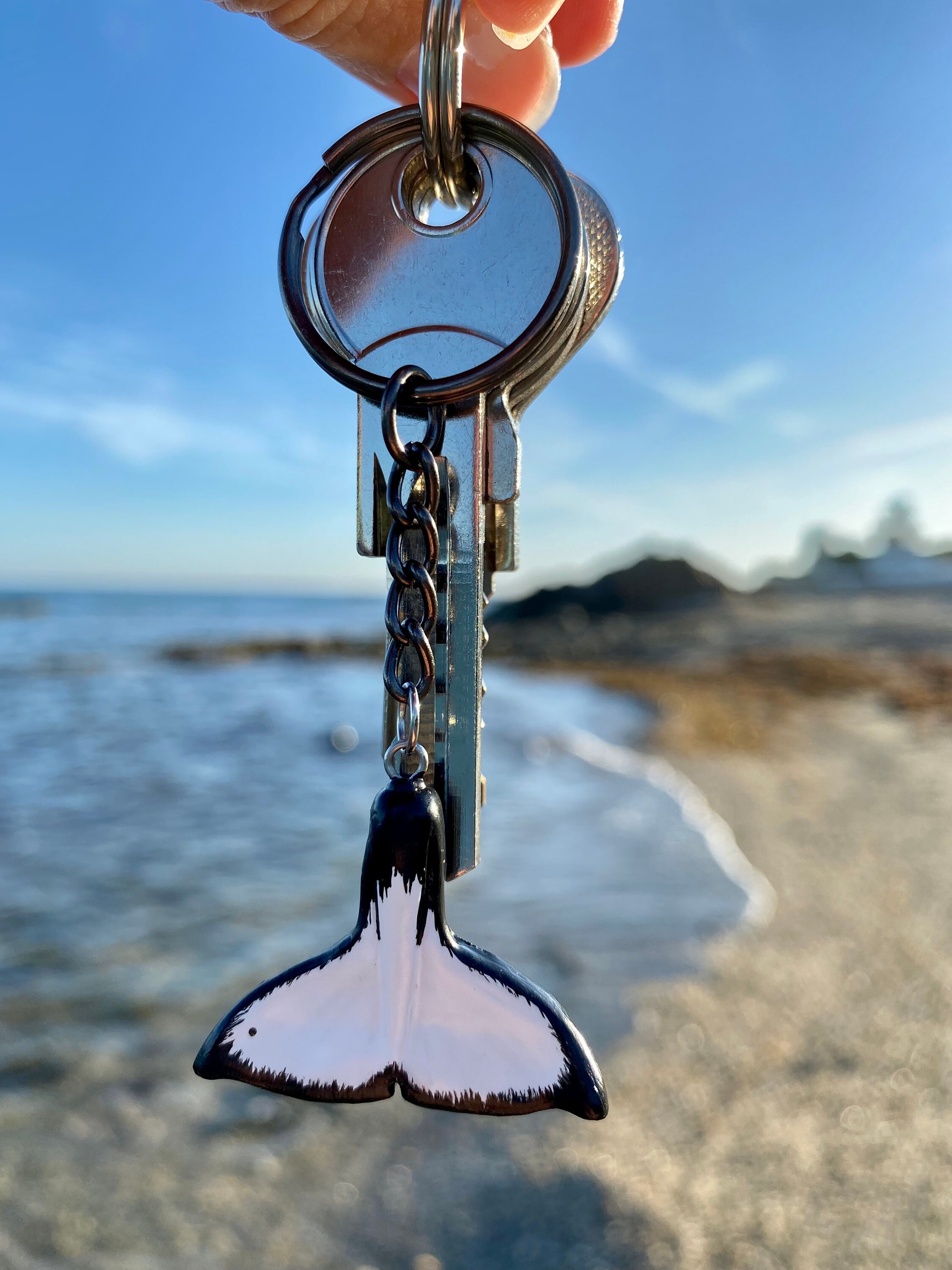 Whale Tail Keyring - Etsy