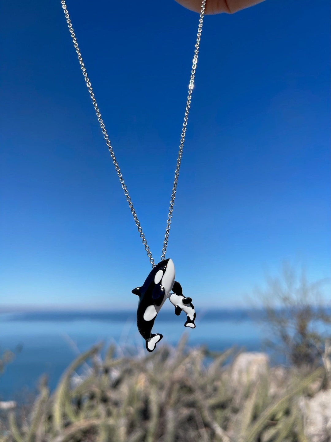 Orca Necklace - Killer Whale Pendant - Etsy