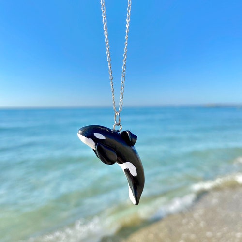 Orca Necklace Killer Whale Pendant - Etsy