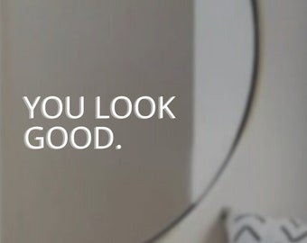 Cute as Always Decal Mirror Decal Mirror Selfie Sticker - Etsy