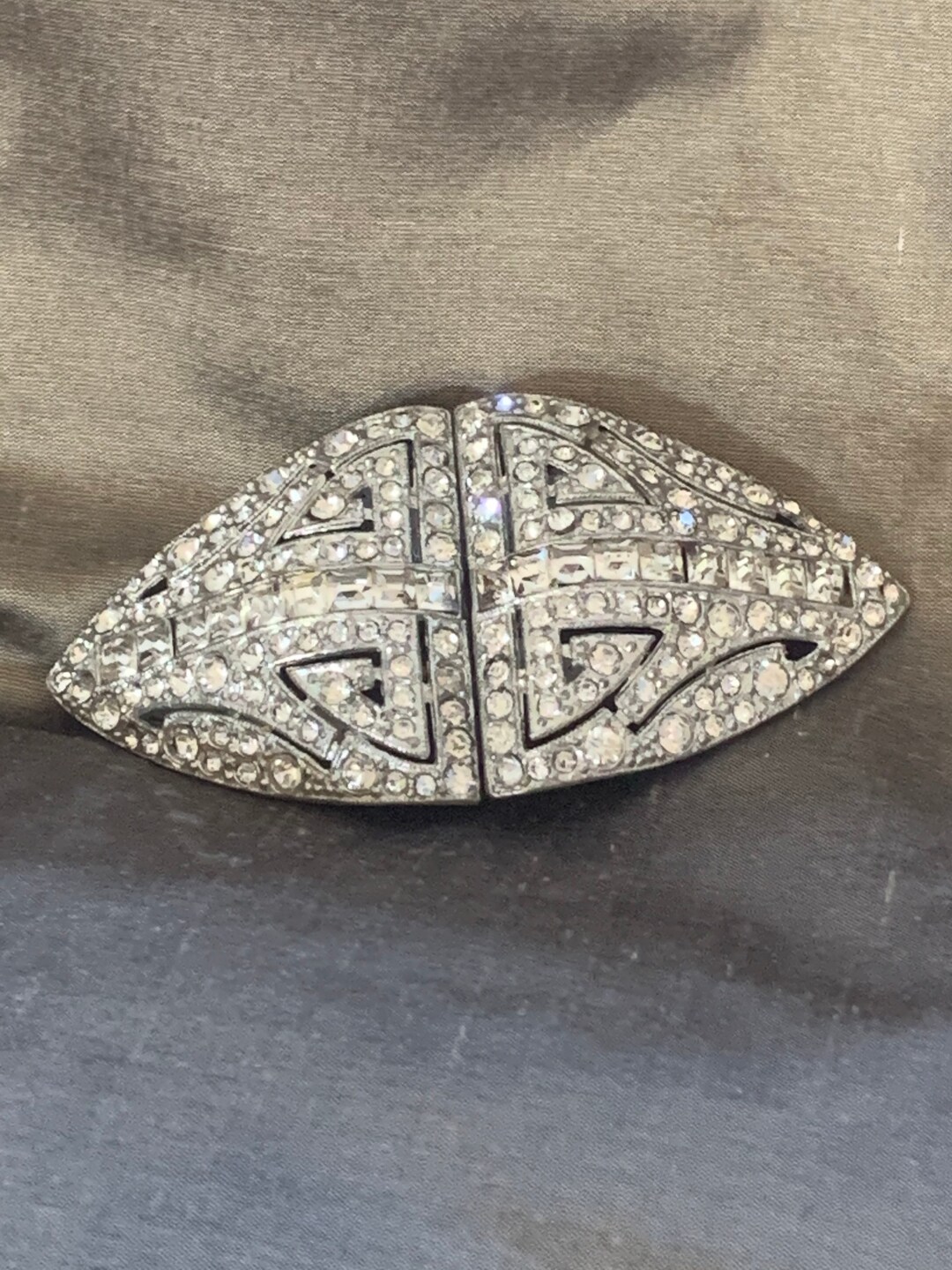 Spectacular Coro Duette Rhinestone Brooch Pin 1930s and Clips - Etsy