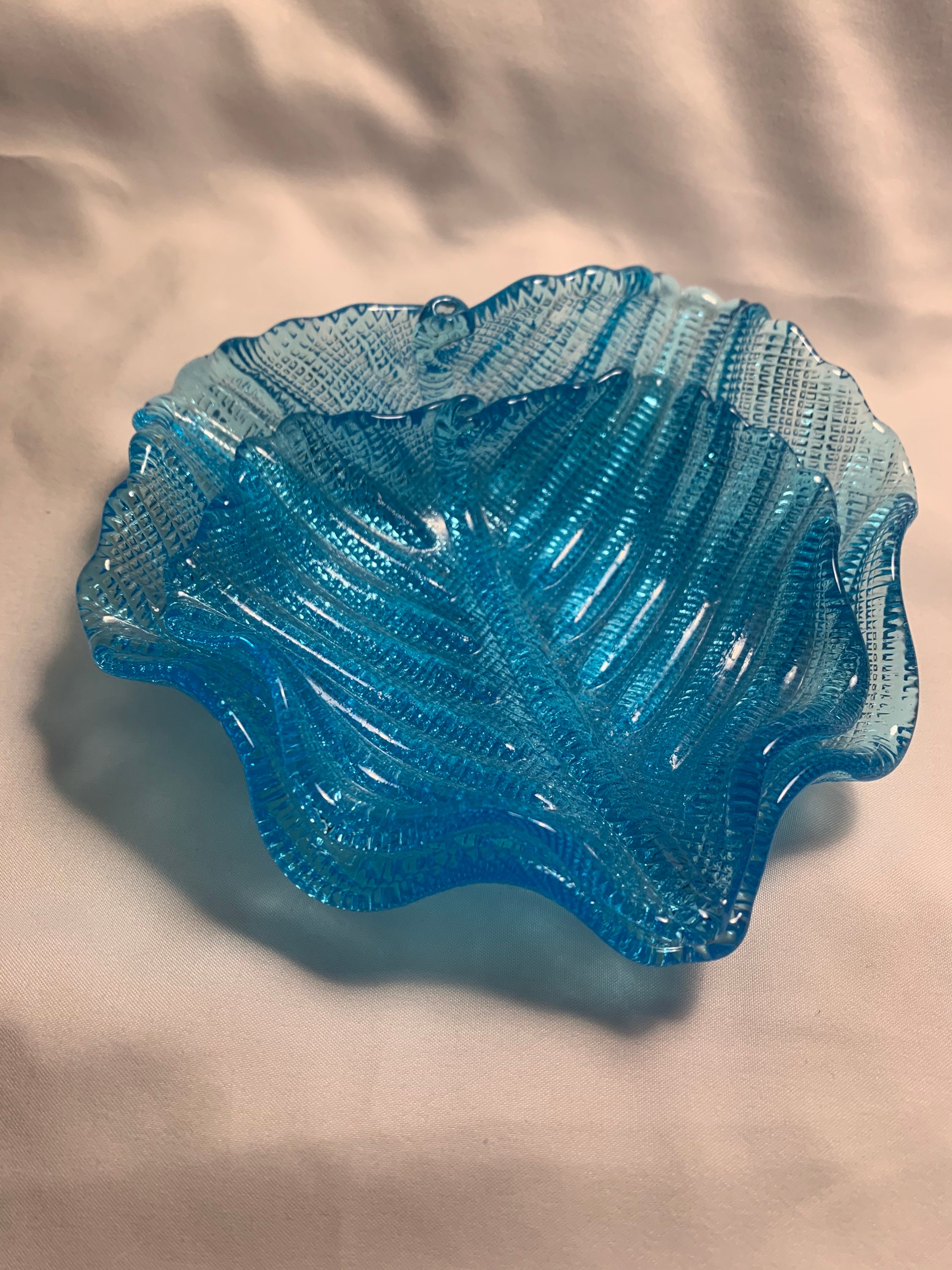 Murano Colony Mid-century Waffle Glass Blue - Etsy