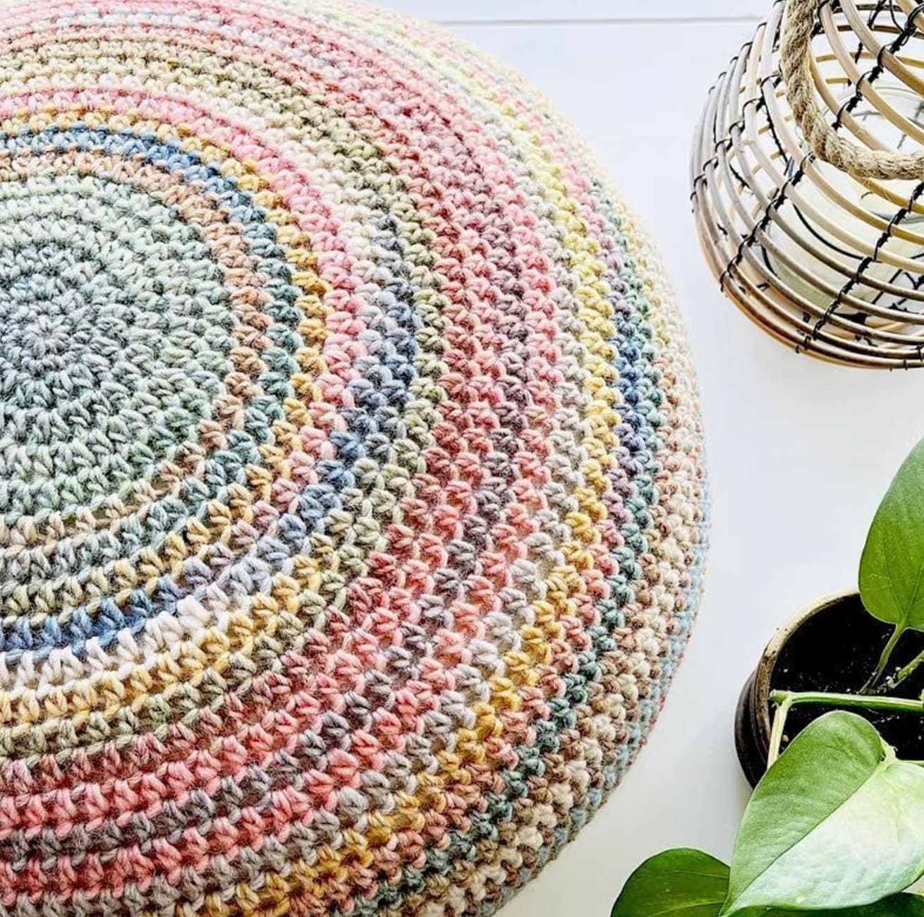 Easy Crochet Pouf Pattern for Beginners - Etsy
