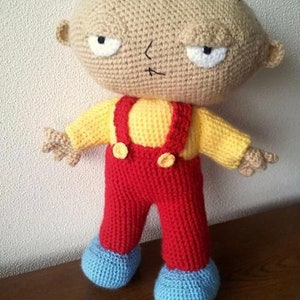 Stewie From the Family Guy Crochet Pattern - Beginner Level - Etsy