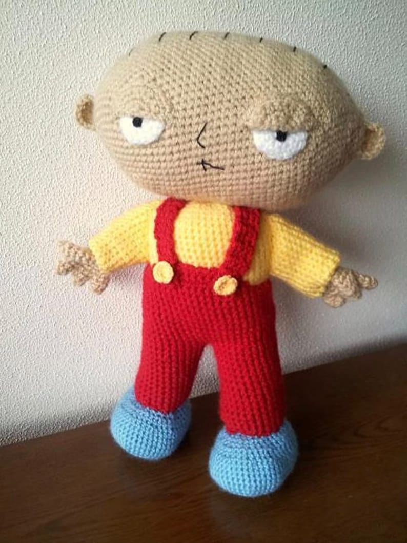 Stewie From the Family Guy Crochet Pattern - Beginner Level - Etsy