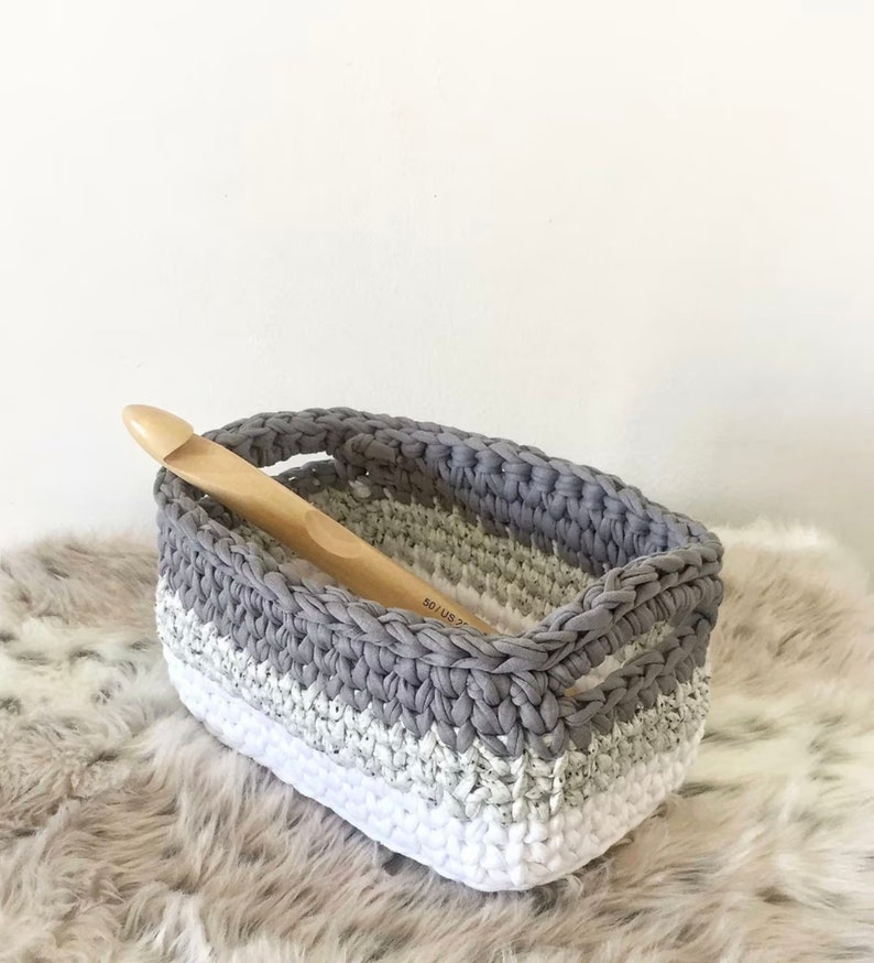 Crochet Basket Pattern - Perfect for Office or Living Room ( Beginner ...