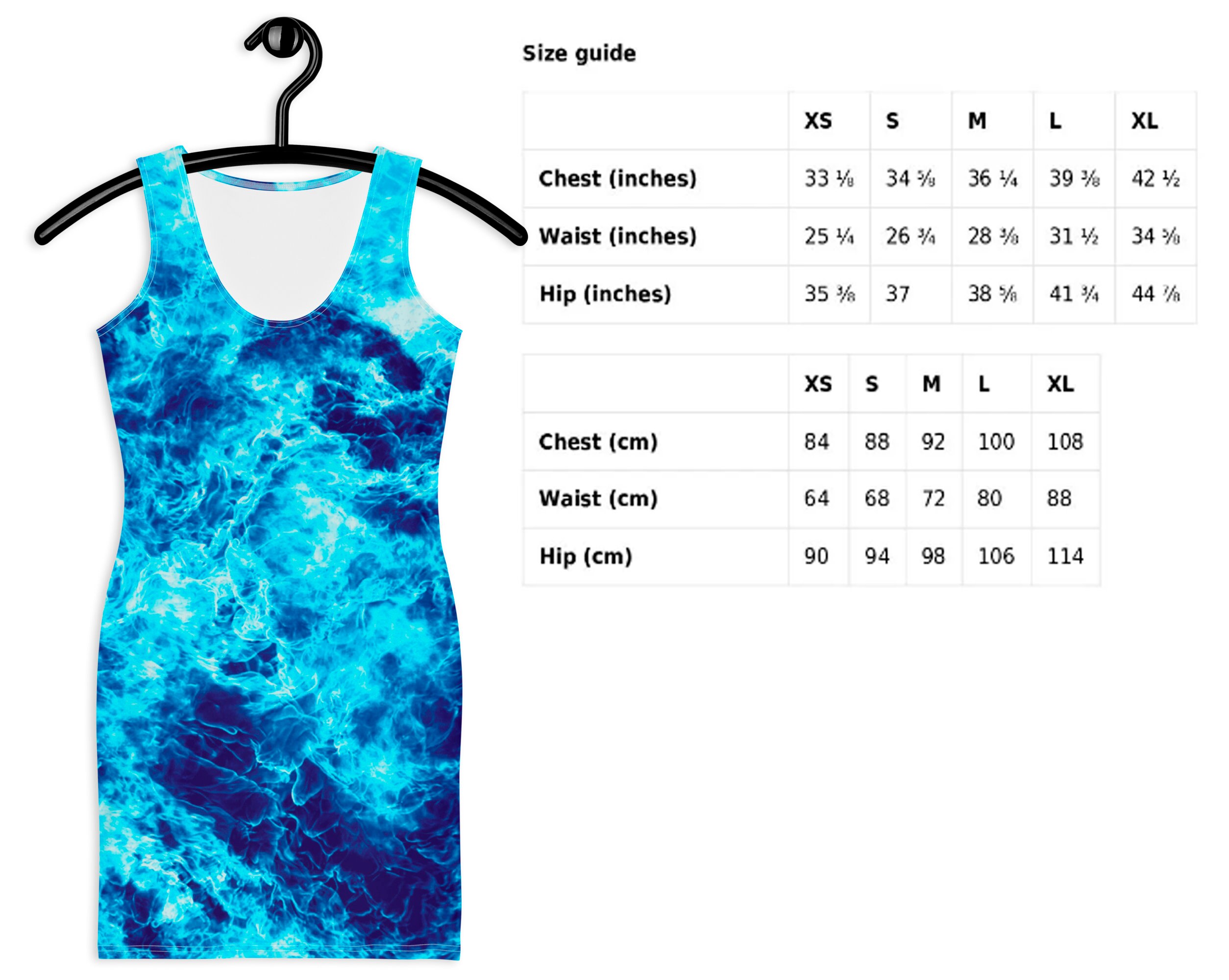 Inferno Blue Fire Flame Sublimation Cut & Sew Dress All Over - Etsy