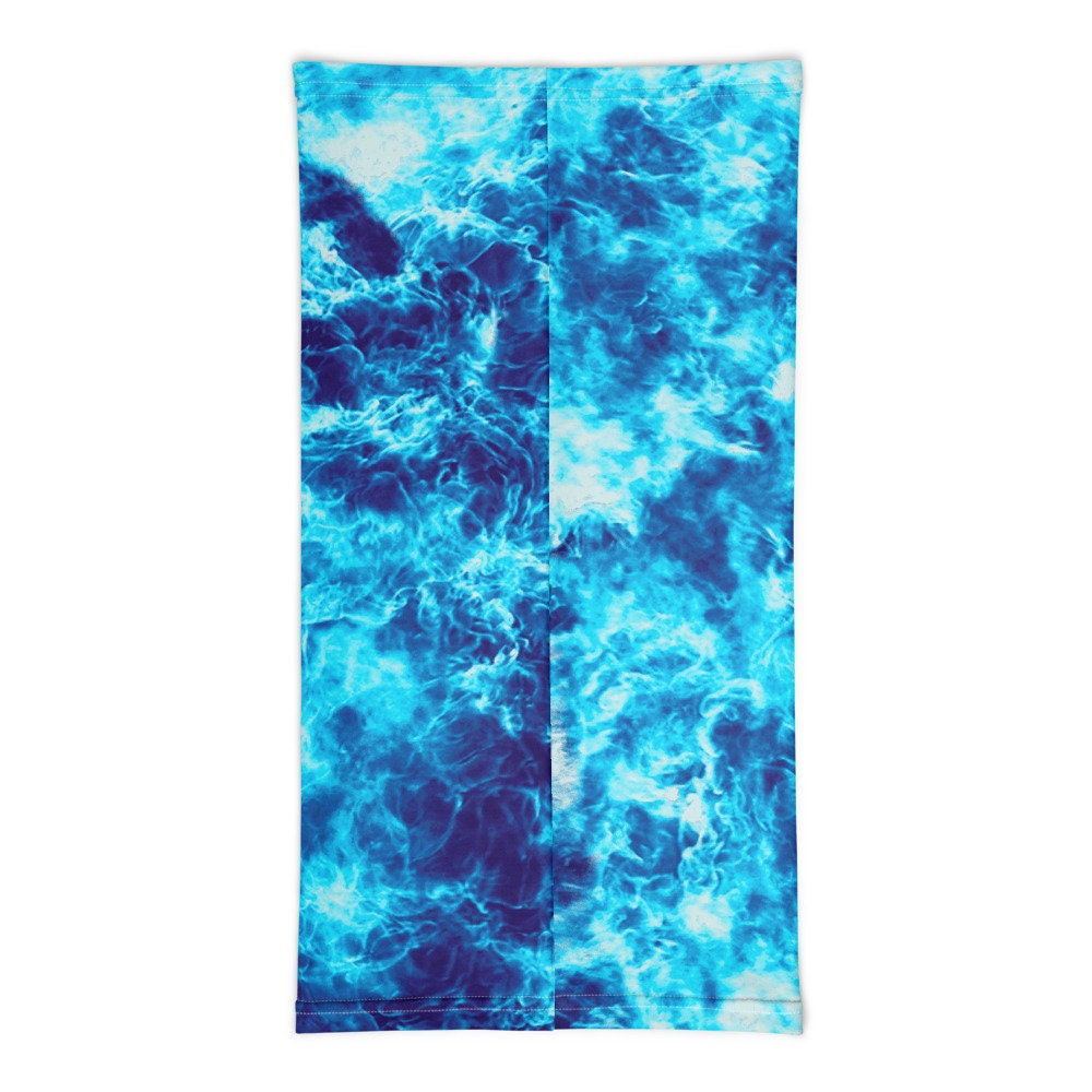 Inferno Blue Fire Flame All Over Print Textured Neck Gaiter - Etsy