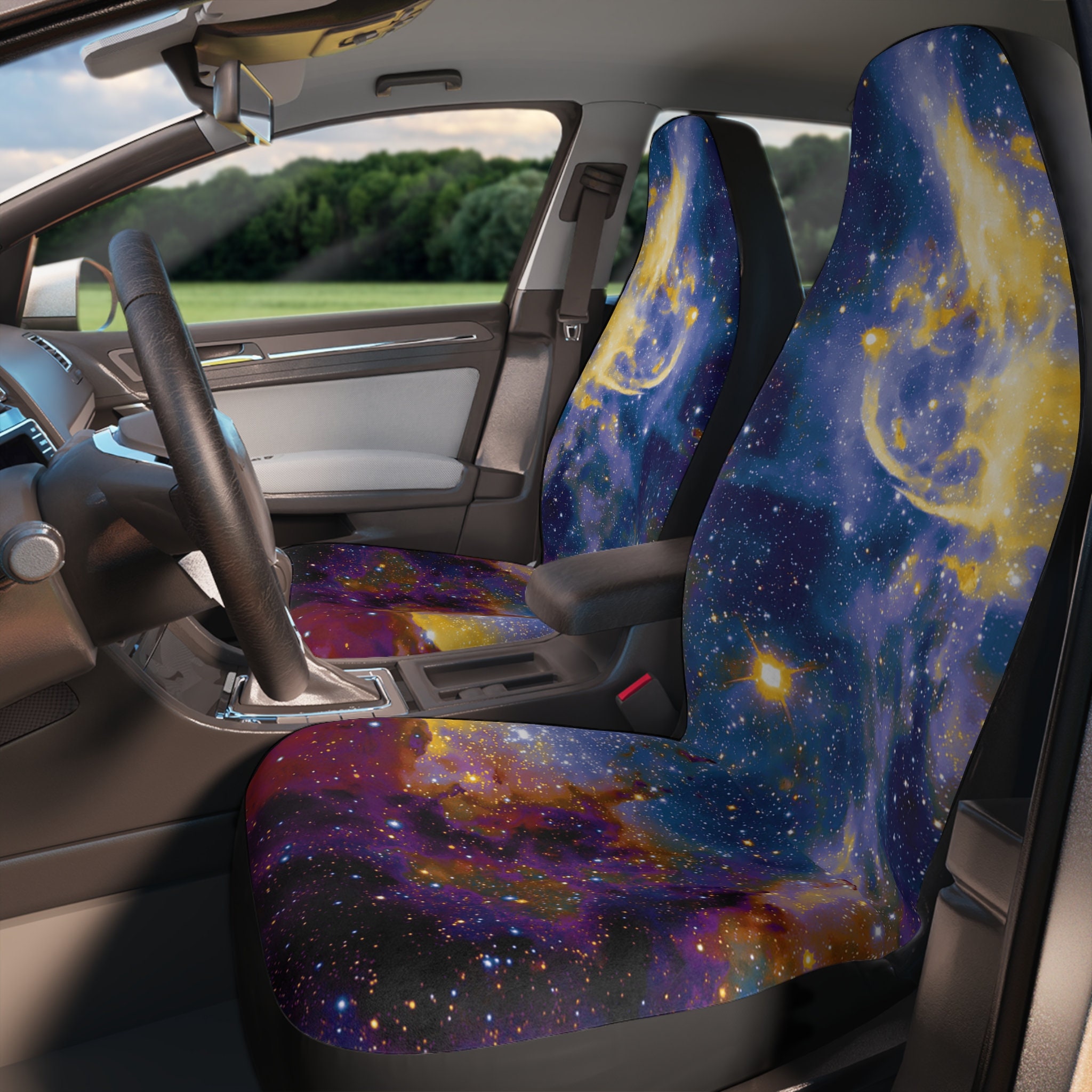 Mystic Universe Nebula Space Galaxy All Over Print Polyester Car Seat ...