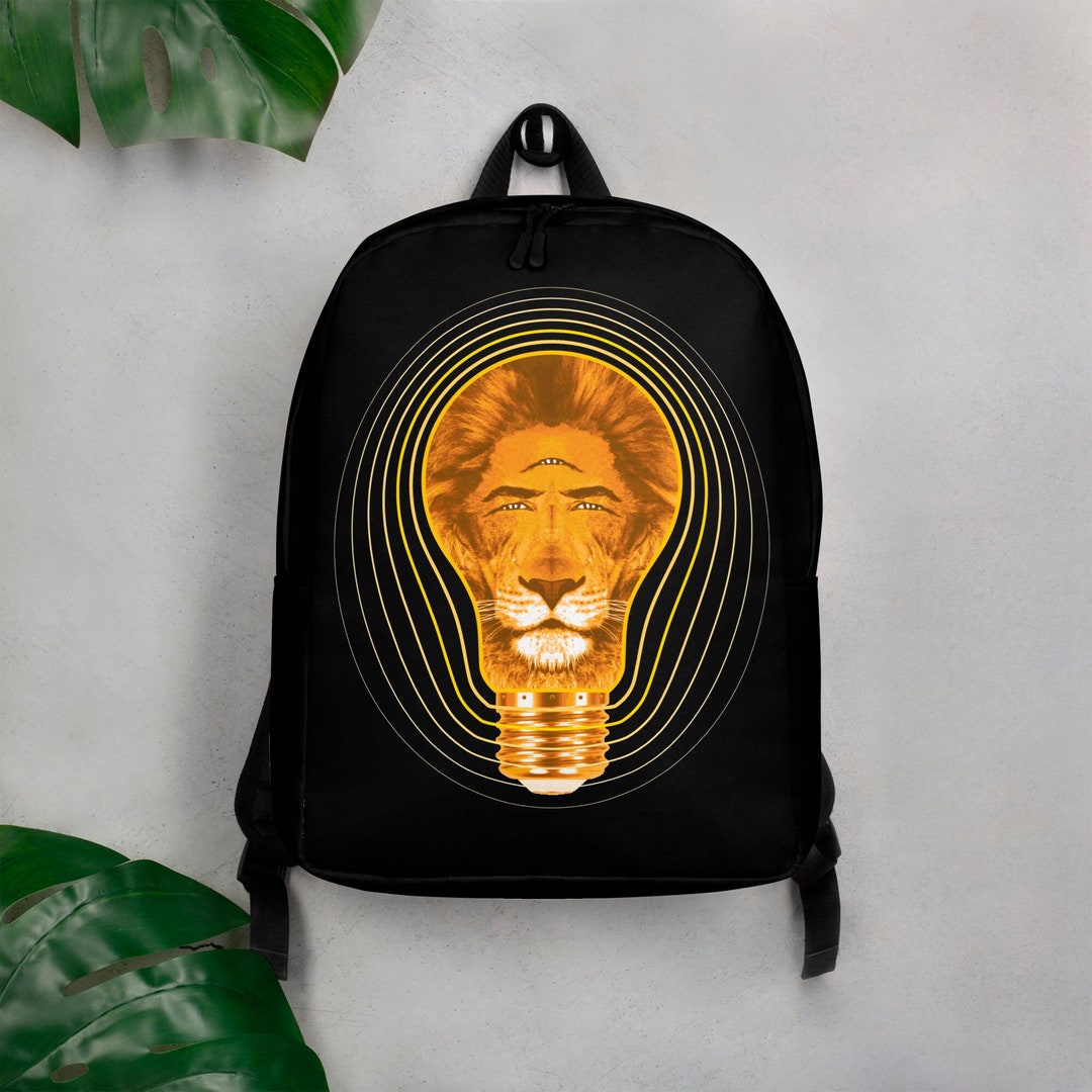 Brilliant Bright Idea Golden Light Bulb Minimalist Backpack Obama's ...