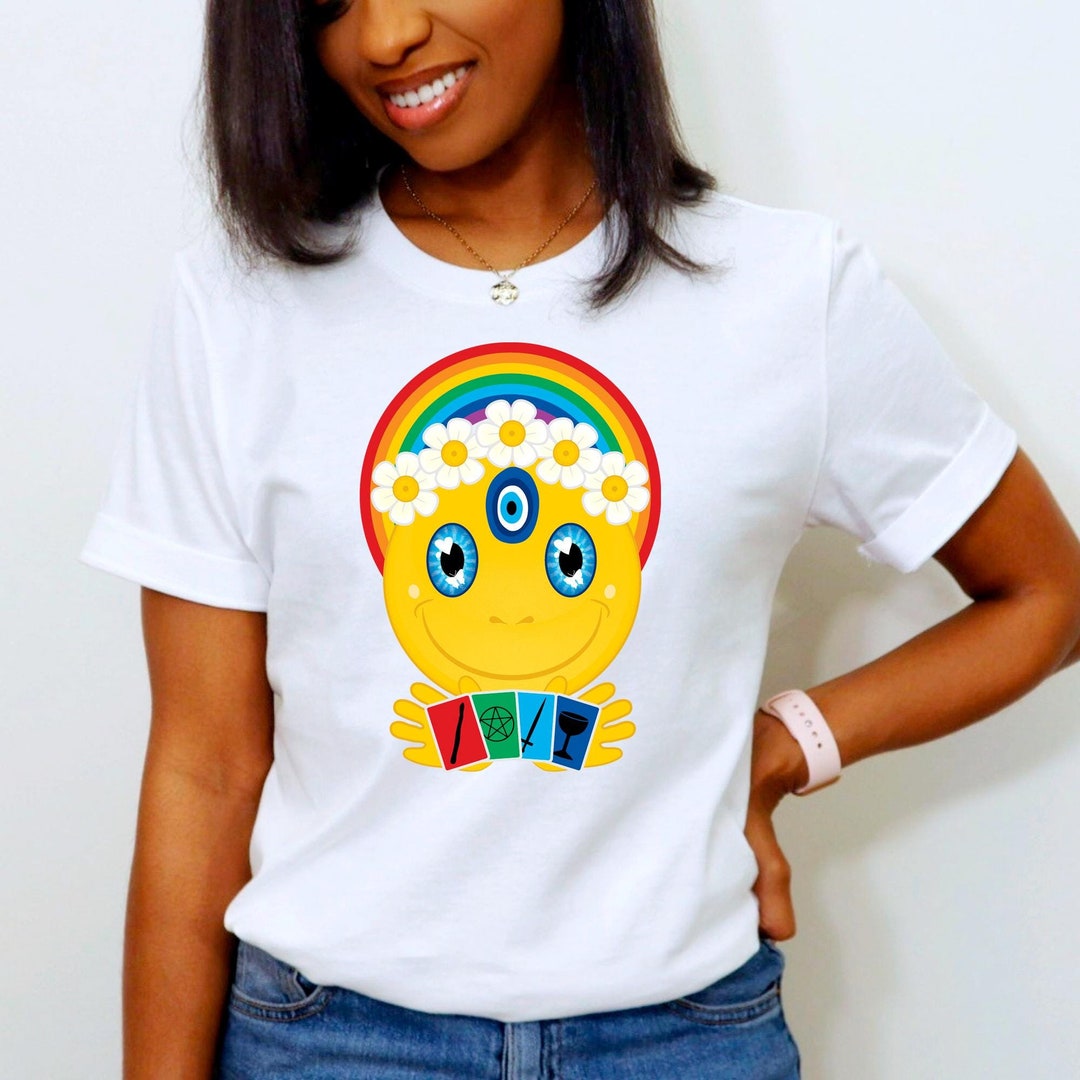 Happy Face Tarot Psychic Empathic Reader Emoji Third Eye Evil Eye Daisy ...
