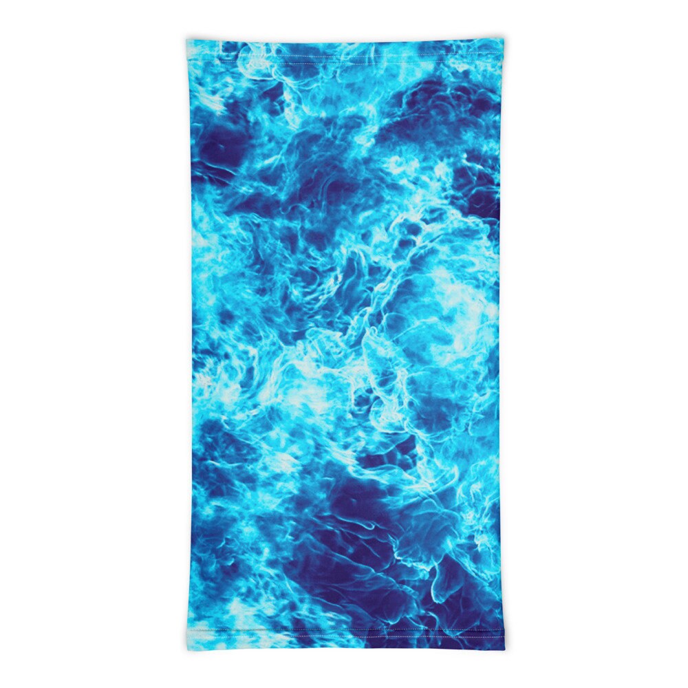 Inferno Blue Fire Flame All Over Print Textured Neck Gaiter Mask Face ...