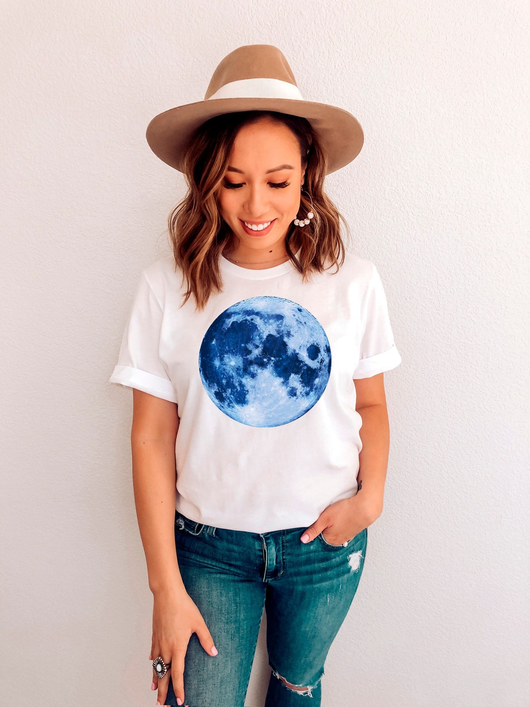 Super Blue Moon Lunar Eclipse Shirt Celestial Occult Full Moon Lover ...