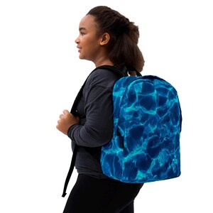 Ocean Sea Water Ripple Wave Therapeutic Zen Aqua Blue All Over Print ...