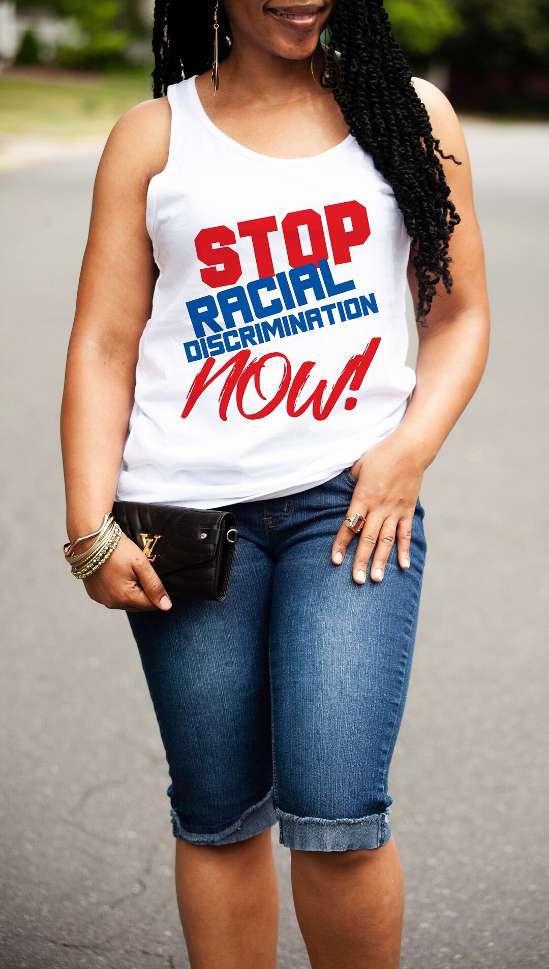 Stop Racial Discrimination Now Tank Civil Rights Equality Protest ...