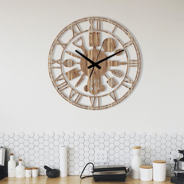 Kitchen Wall Clock - Etsy
