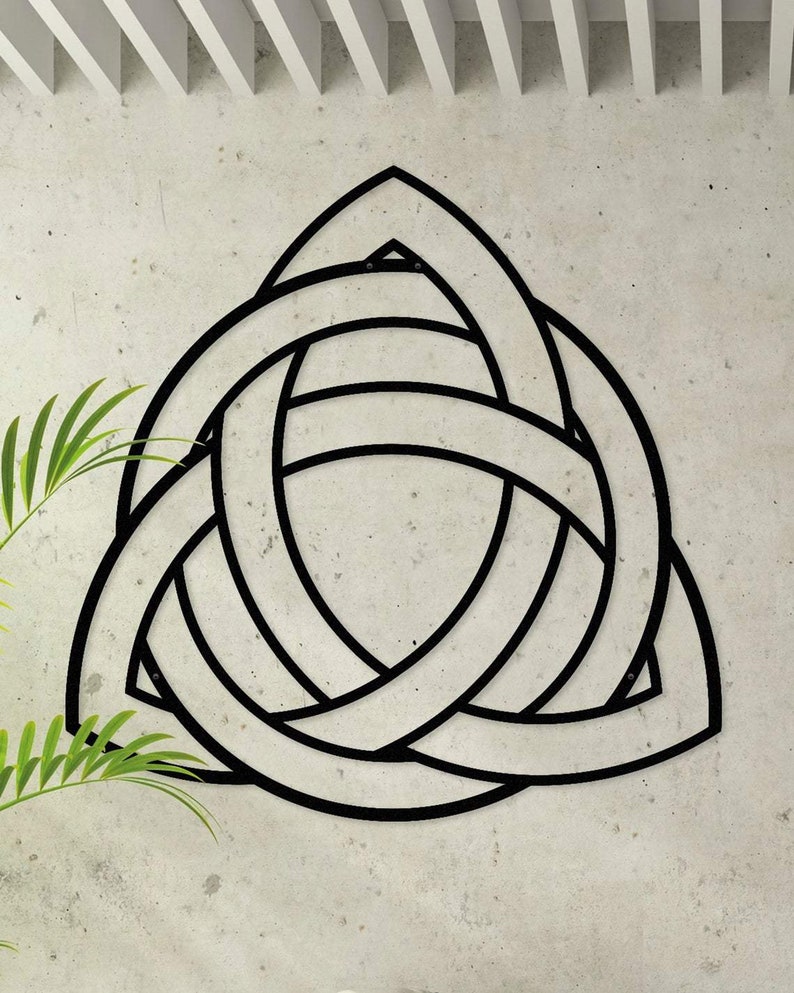 Celtic Trinity Knot Wall Décor Irish Triquetra Metal Wall - Etsy UK