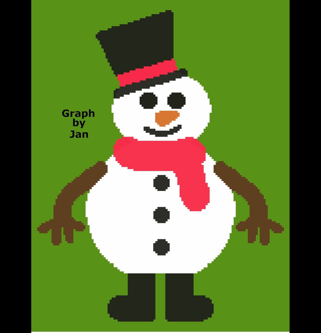 Snowman Graph - Etsy