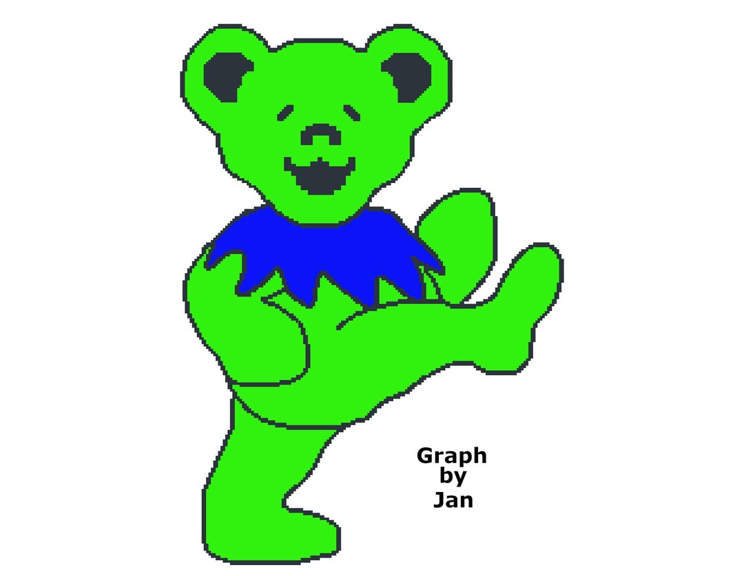 Green Dancing Bear Graph 248x182 - Etsy