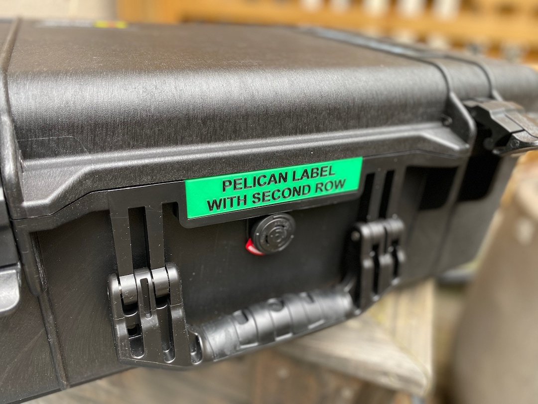Pelican Case Label 1750 - Two Line - Etsy