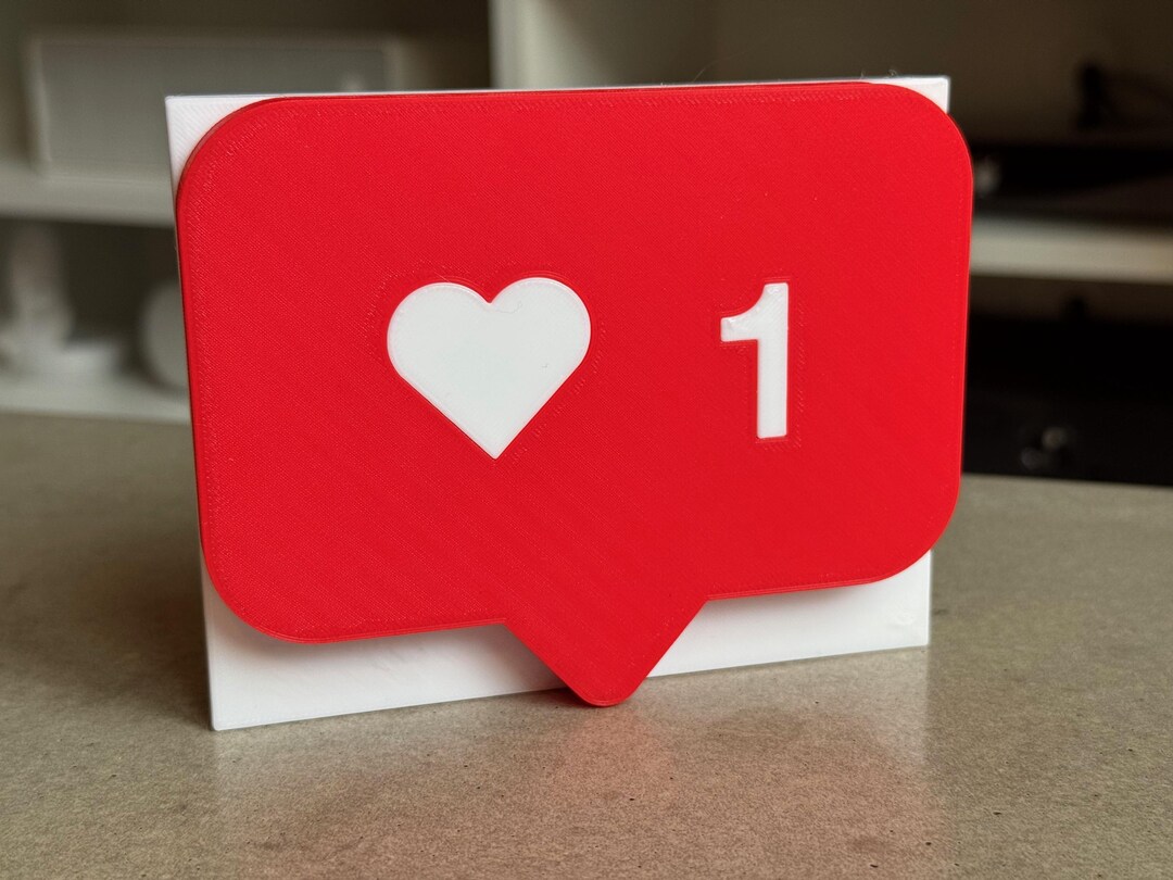 Social Media Like Icon - 3d Print, Free Standing, Display - Etsy