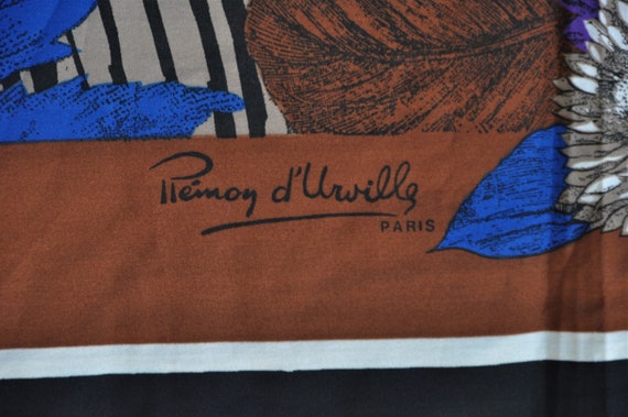 Remoy d'Urville Paris Shawl, Vintage Designer Shawl - Gem