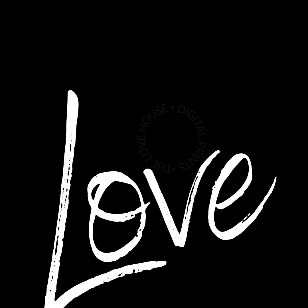 LOVE One Word Typography Black Minimalist Art 2 Etsy love-one-word-typography-black-minimalist-art-2-etsy