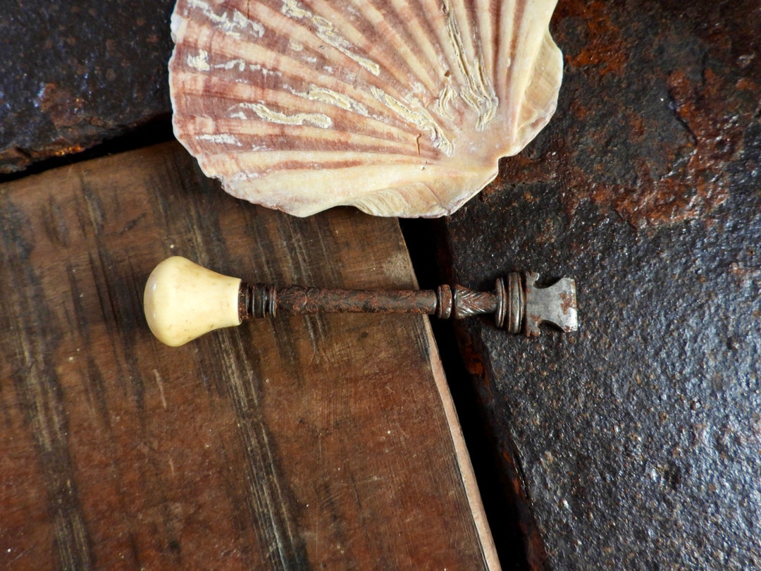 Victorian Bone Handled Leather Working Tool, Antique Craft, Upholstery ...