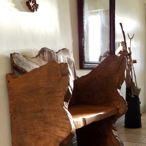 Settle Chair for Two People, Sweet Chestnut and Cedar of Lebanon, Hall ...