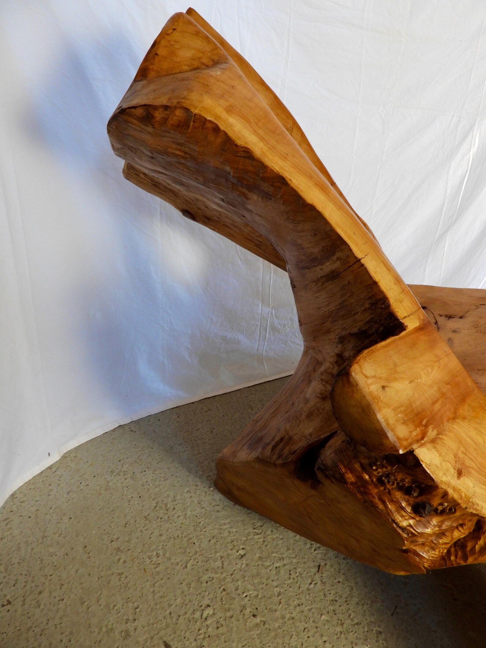 Earth Star Chair Hand Carved Wood Chair, Cedar of Lebanon, Centrepiece ...