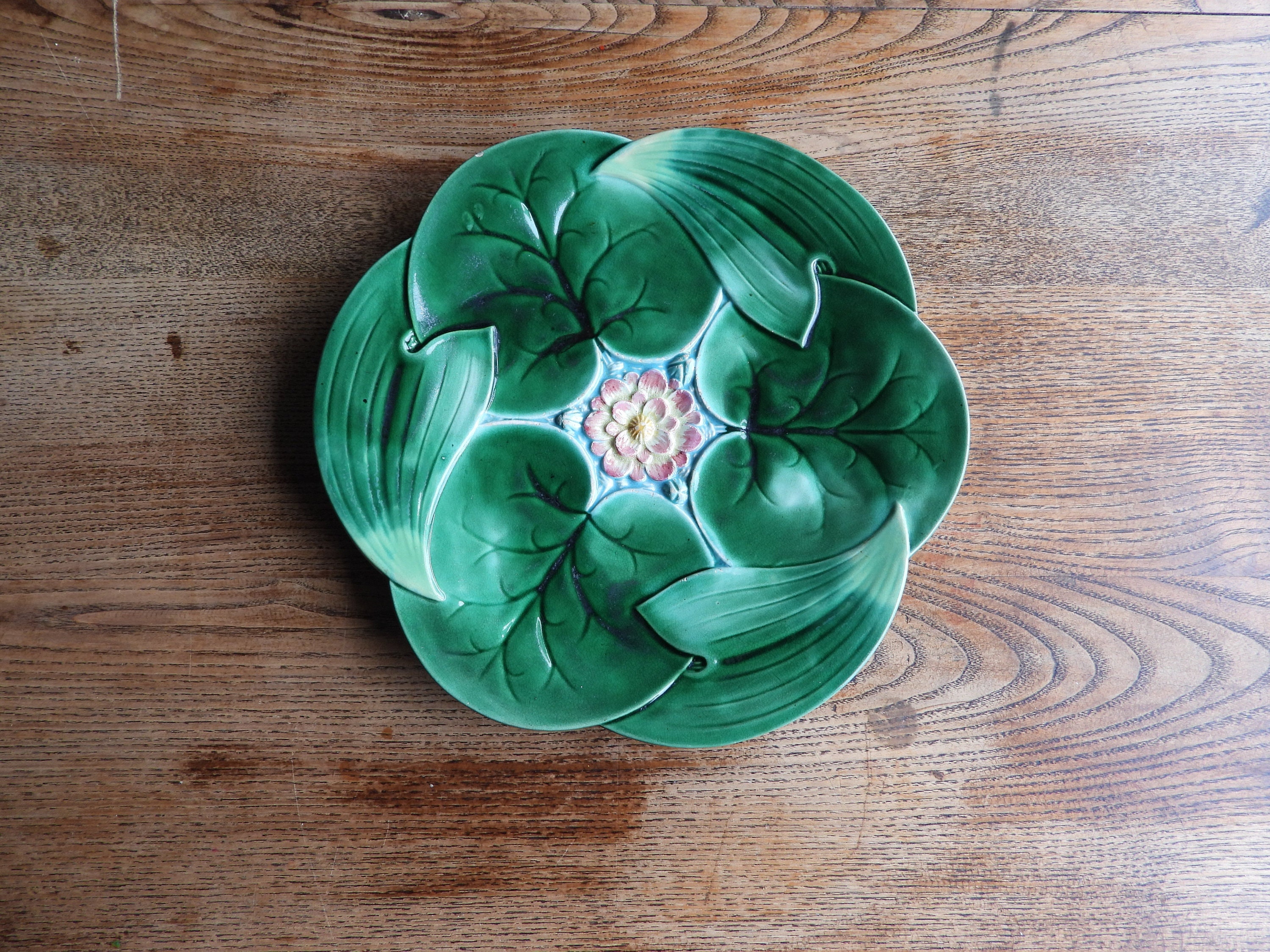 Rare George Jones Lotus Flower Majolica Plate C.1869 - Etsy Rare George Jones Lotus Flower Majolica Plate C.1869 - Etsy