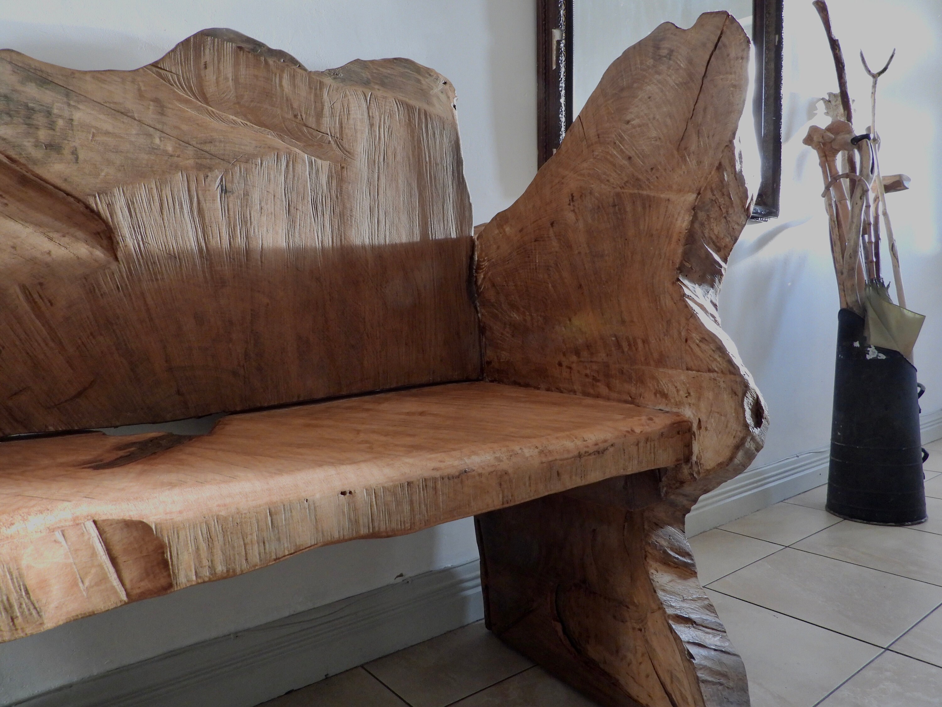 Settle Chair for Two People, Sweet Chestnut and Cedar of Lebanon, Hall ...