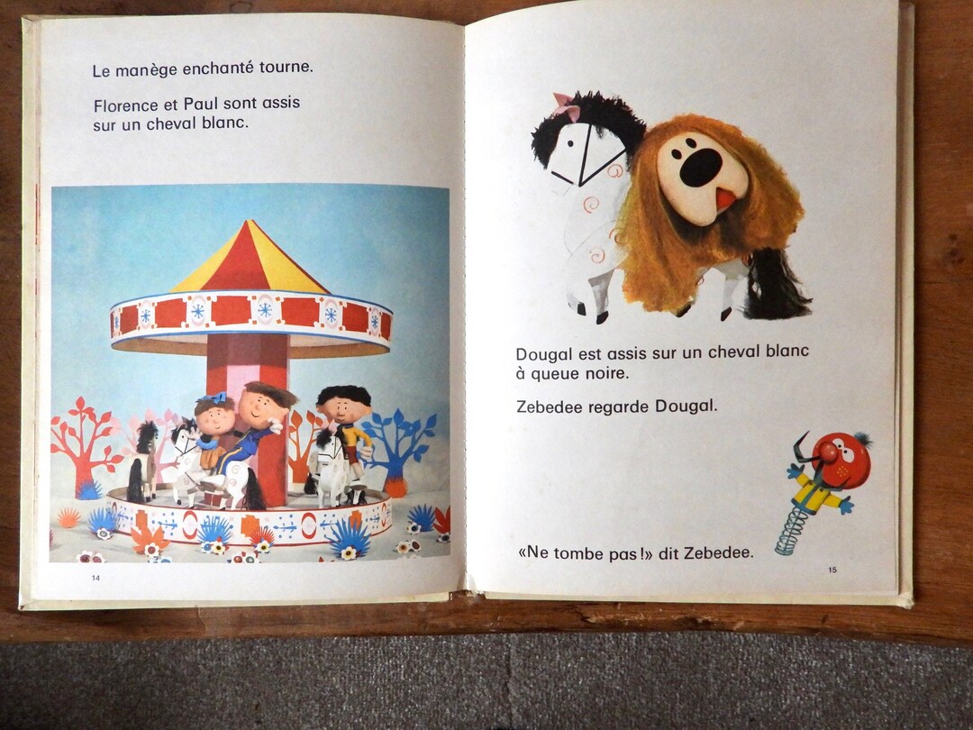 1973 Magic Roundabout French Book ‘parlez Francais Avec Dougal’ Learn ...