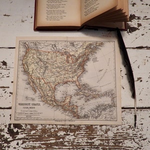 Antique 1867 Maps of France, America, Canada, Mexico, Australia, Africa ...