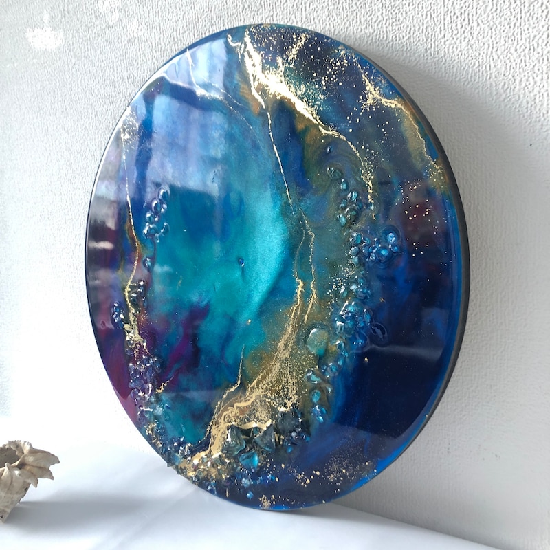 Resin Geode Wall Plates - Etsy