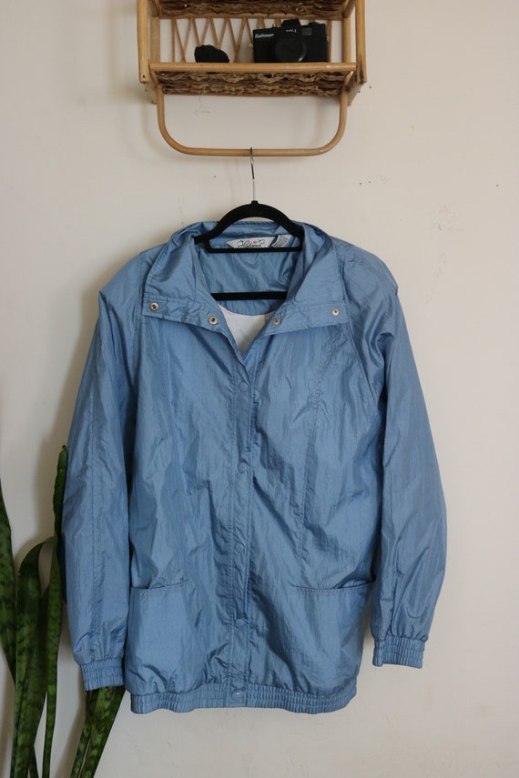 Teal 80s Retro Vintage Blue Oversized Grandpa Jacket … - Gem