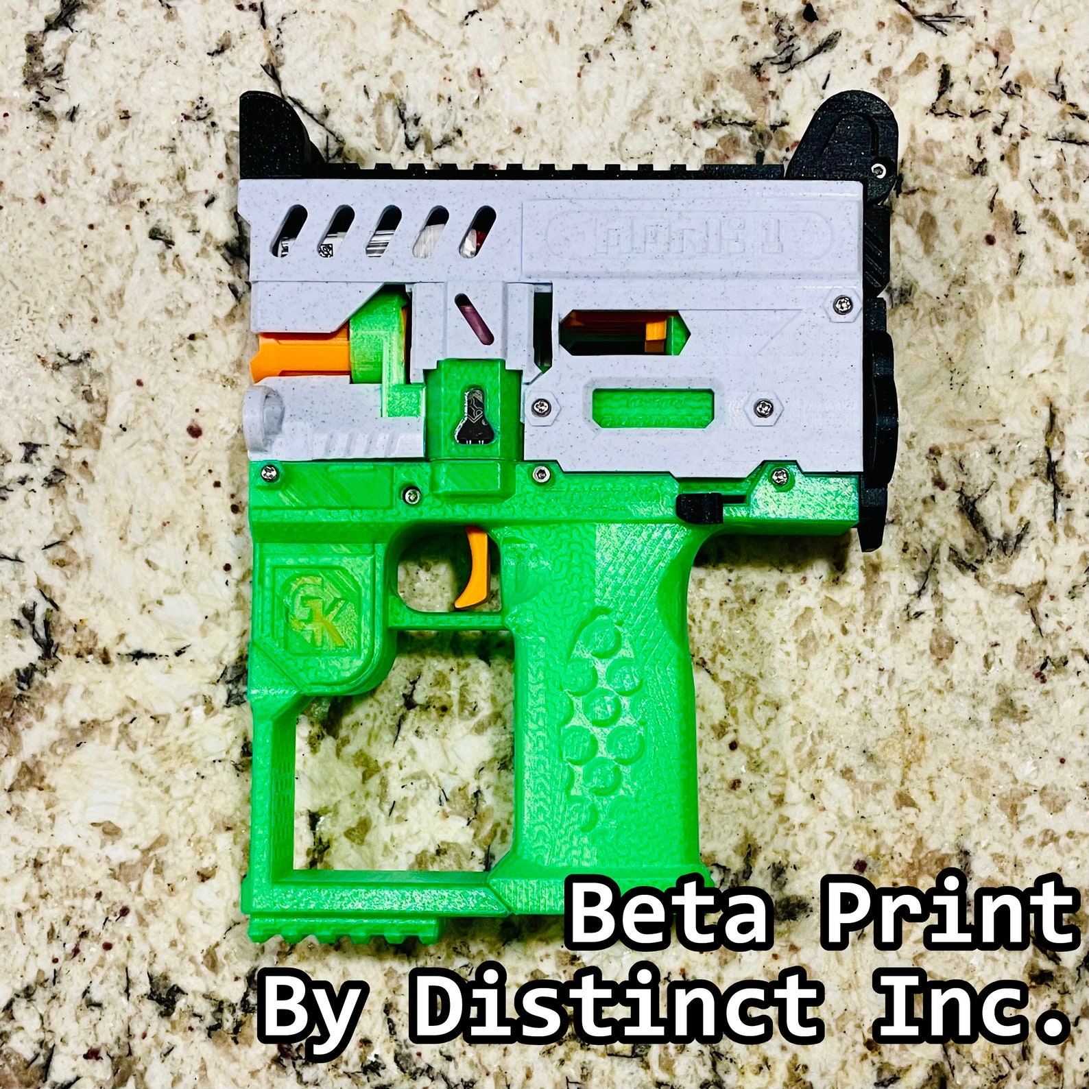 GKUZI FILES - 3D Printed Flycore Based Nerf Dart Blaster - Etsy