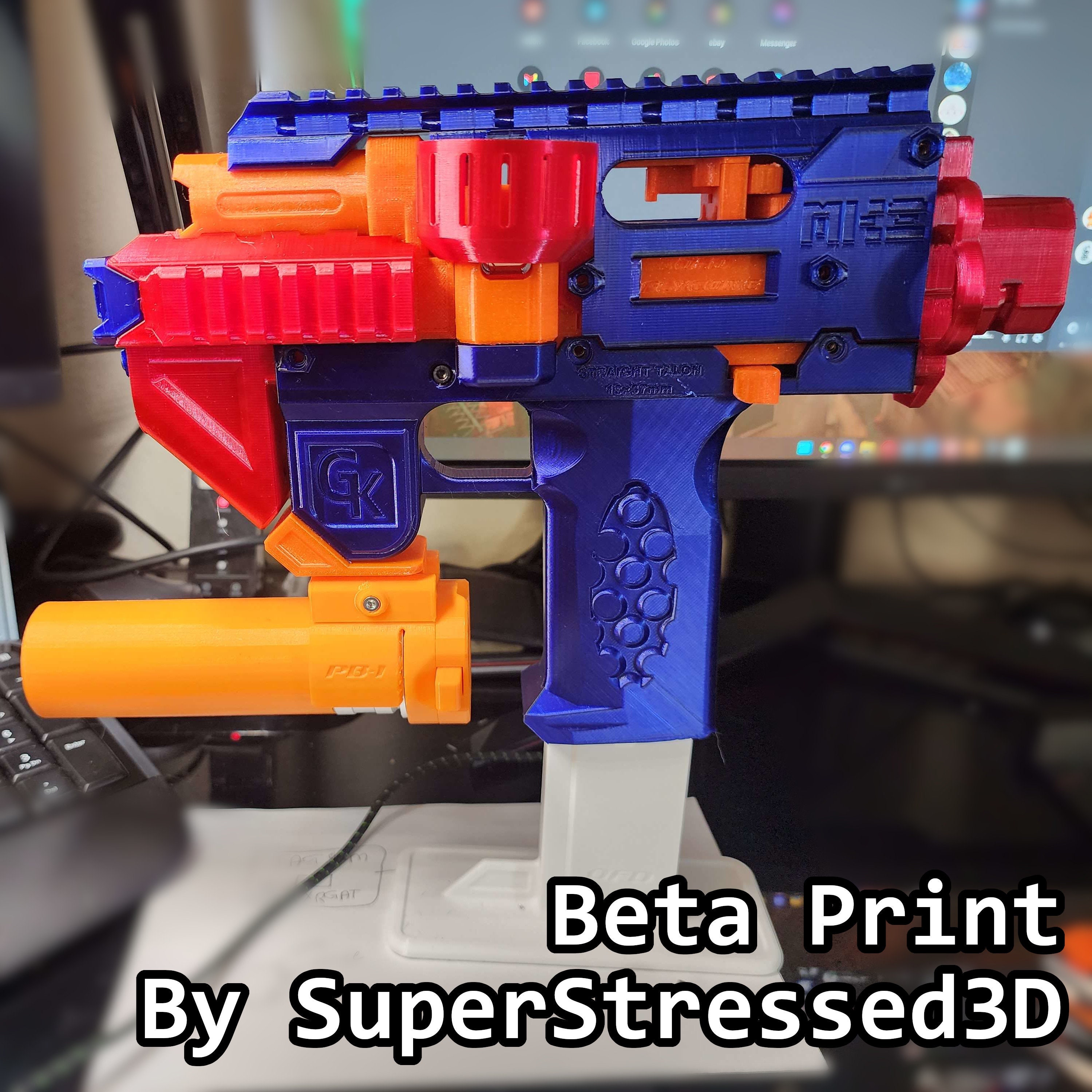 GKUZI FILES - 3D Printed Flycore Based Nerf Dart Blaster - Etsy Singapore
