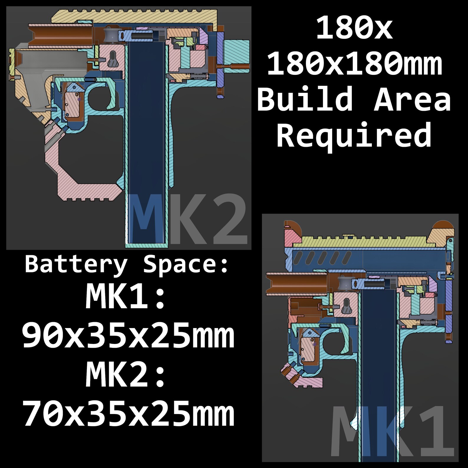 GKUZI FILES - 3D Printed Flycore Based Nerf Dart Blaster - Etsy