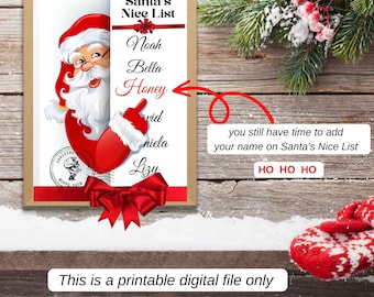 Personalized Printable Nice List Certificate - Etsy