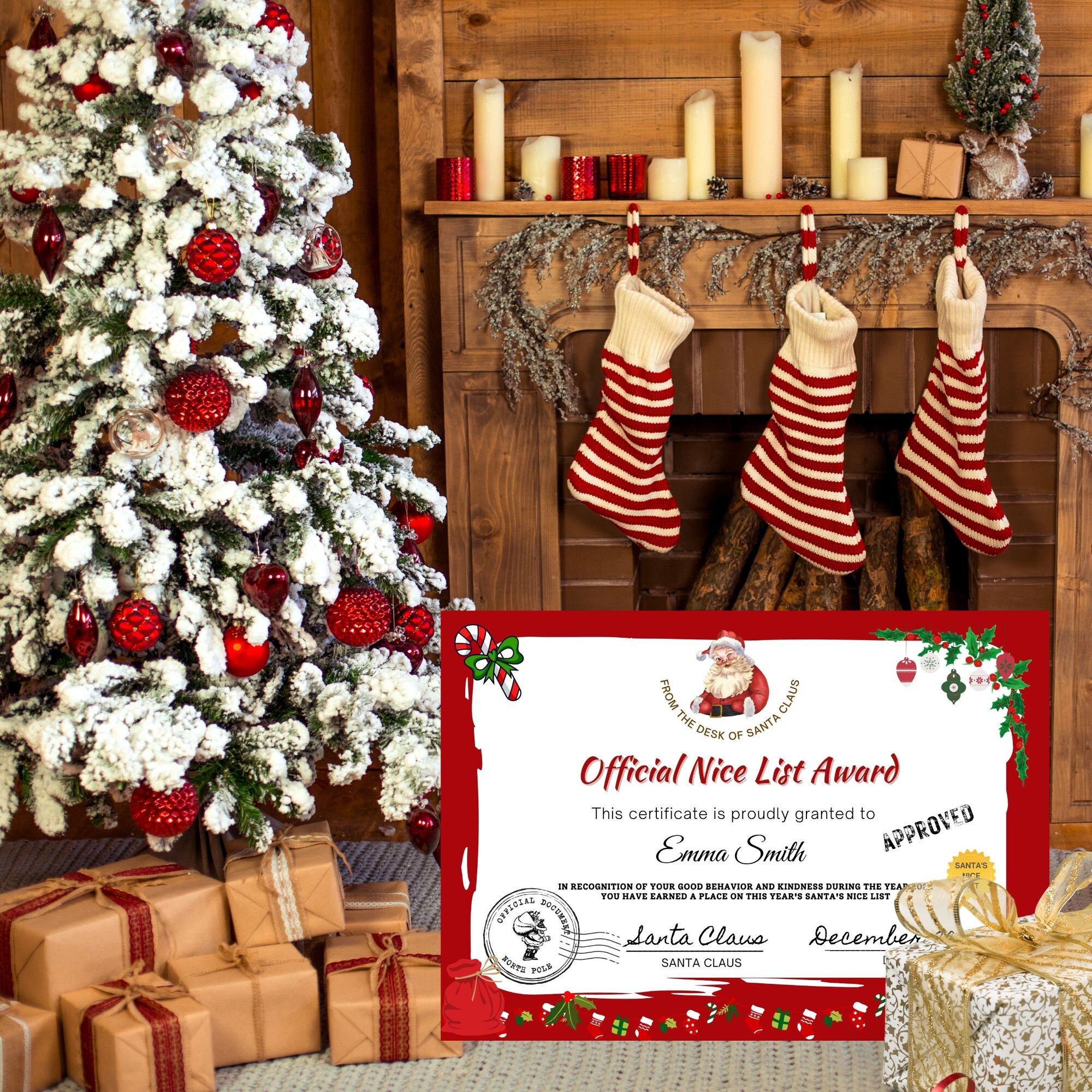 Personalized Nice List Certificate and Official Nice List Award From ...