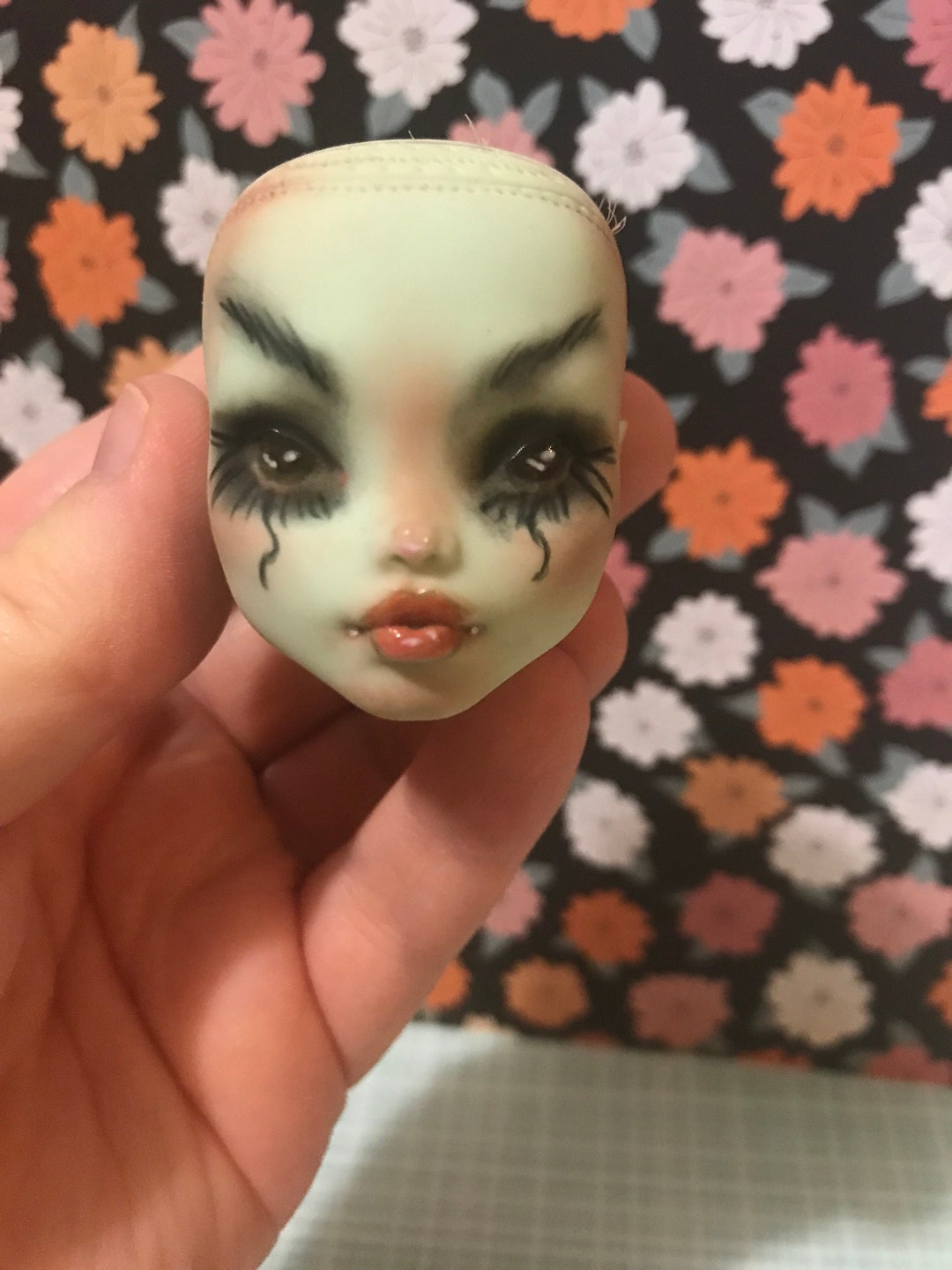 OOAK Frankie Stein Repaint, Doll Head, Face Repaint, HEAD ONLY, Monster ...