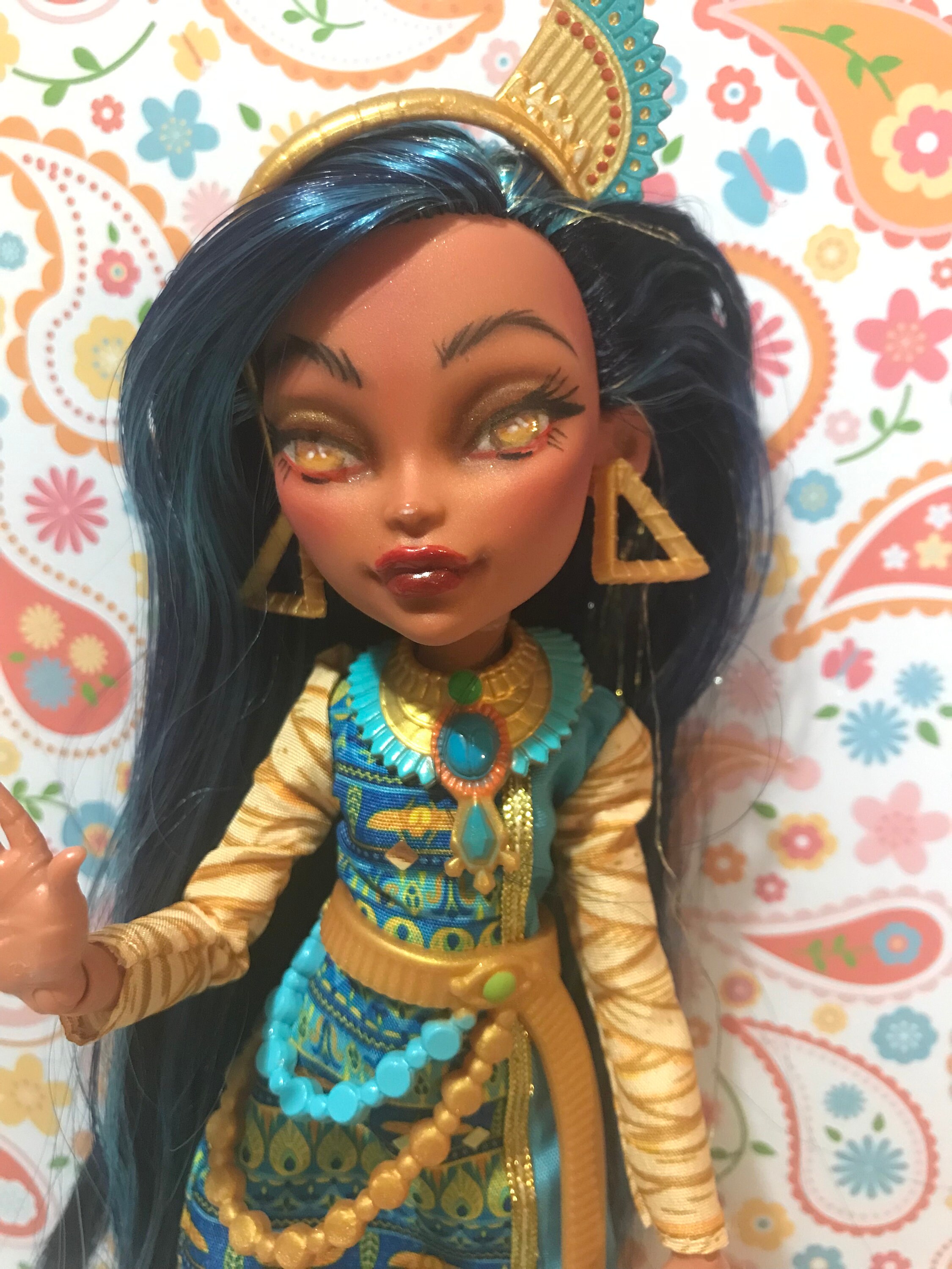Cleo De Nile G3 OOAK Doll, Ooak Repaint, Monster High Repaint, Art Doll ...