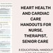 Heart Health Handouts Cardiac Care Nurse Packet Therapist - Etsy