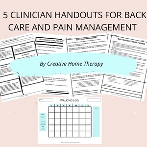 Back Pain Care Health Handouts for Seniors, Physical Therapist, Nursing ...