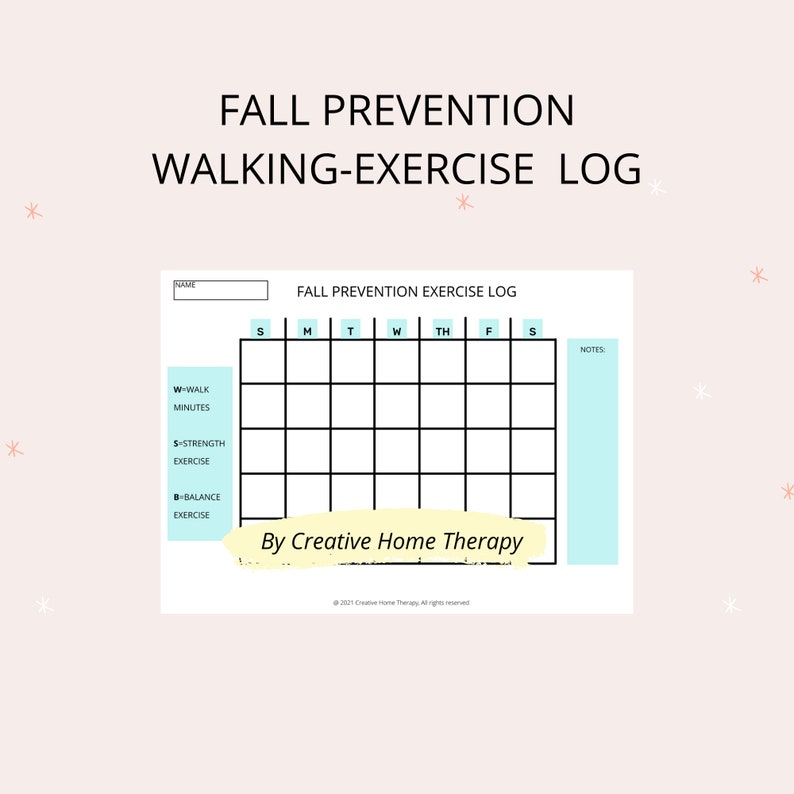 Fall Prevention Handouts, Falls Prevention, Fall Trackers, Patient ...