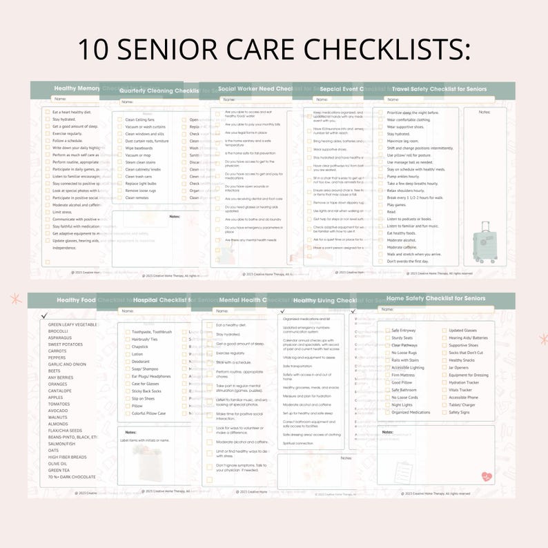 Patient Handouts Instant Download Senior Care Nurse Physical ...