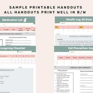 Home Care 73 Page E BOOK With 45 Senior Healthcare Patient Handouts - Etsy