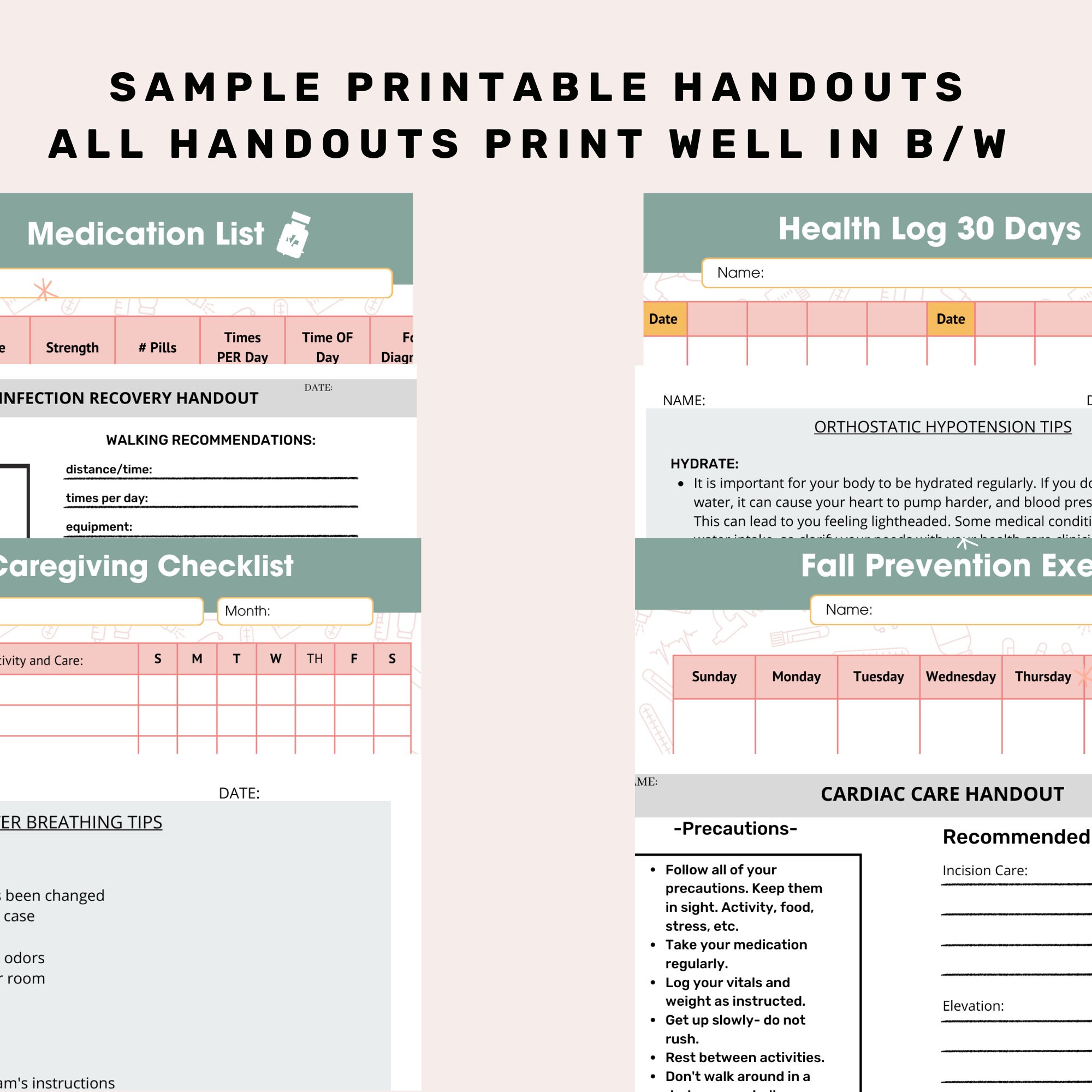 Home Care 73 Page E BOOK With 45 Senior Healthcare Patient Handouts - Etsy