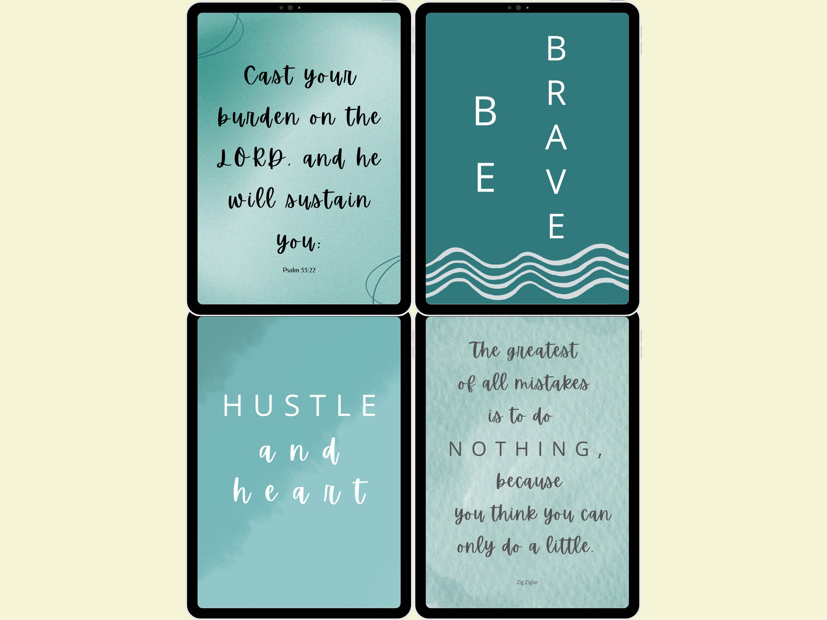 16 Inspirational Wall Art Health Office Decor Signs Aqua - Etsy